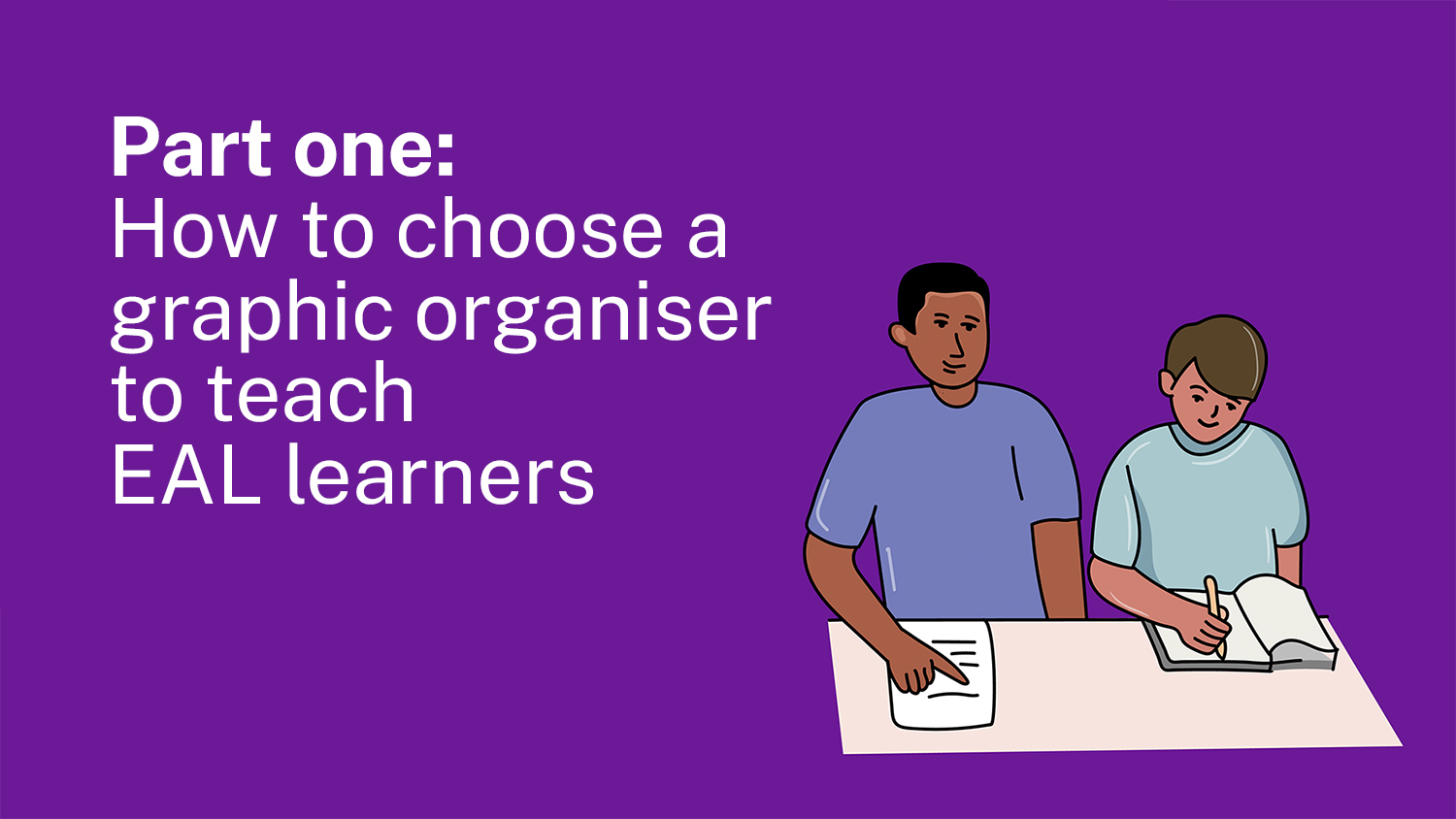Blog: How to choose a graphic organiser to teach EAL learners (part one)