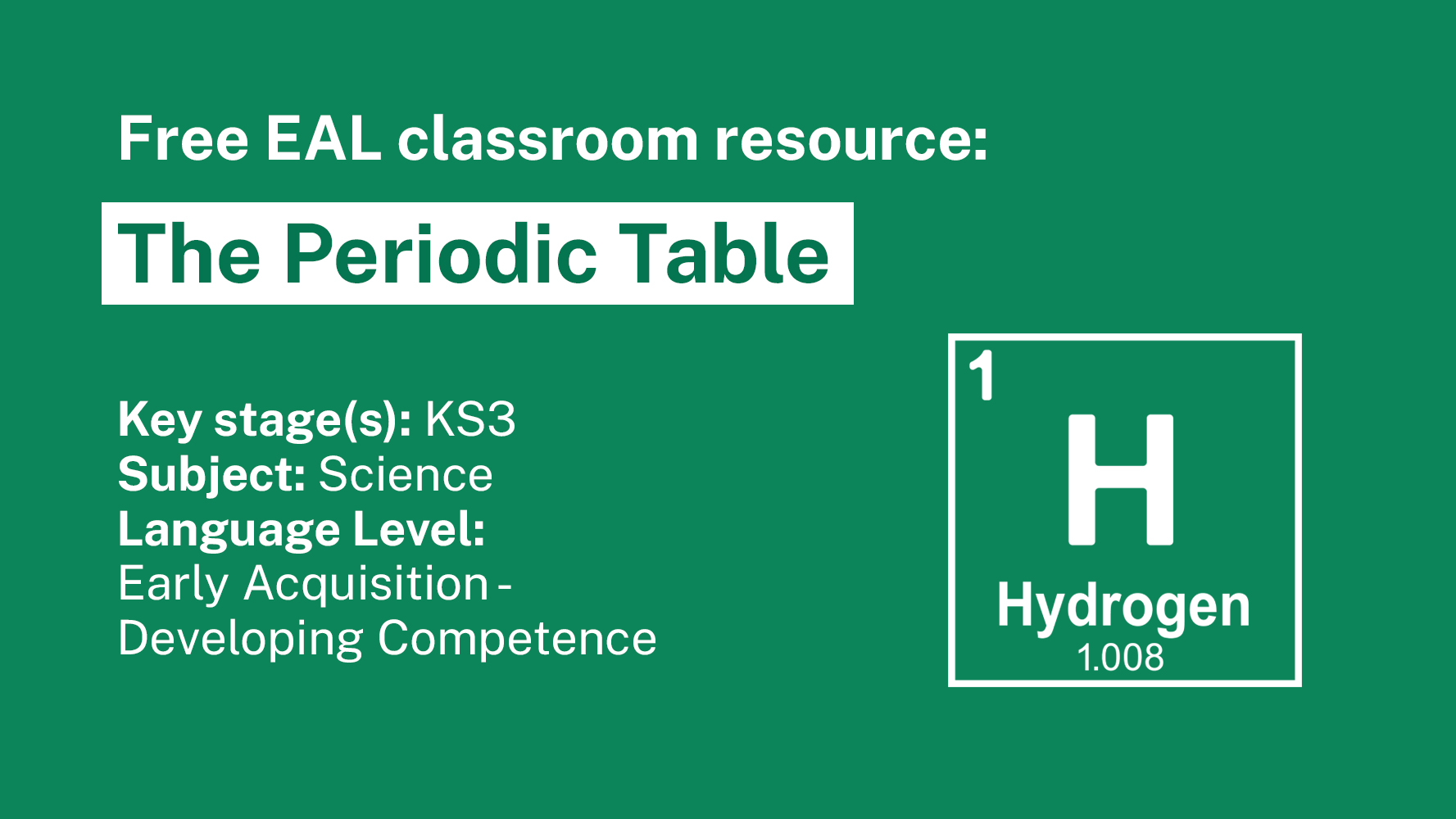 Periodic Table With Key