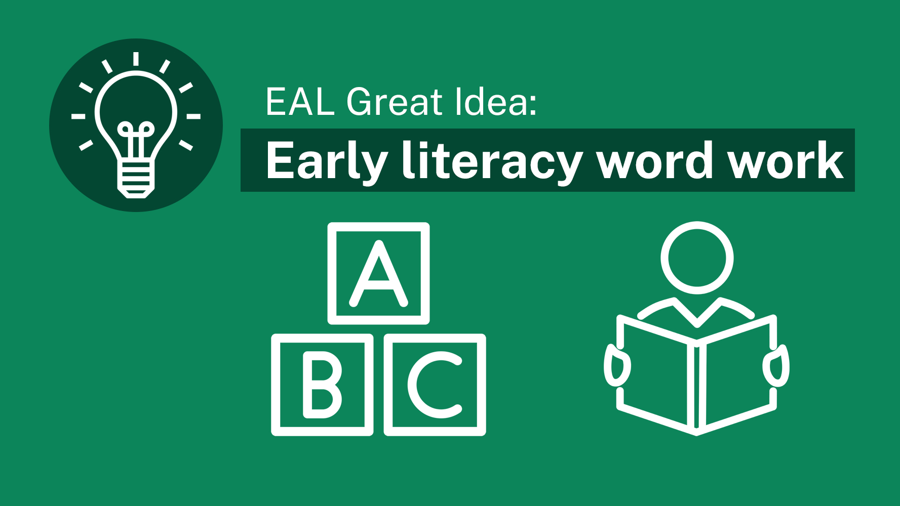Early literacy word work - The Bell Foundation