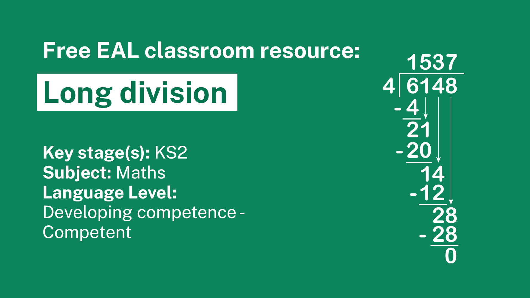 Long division - The Bell Foundation