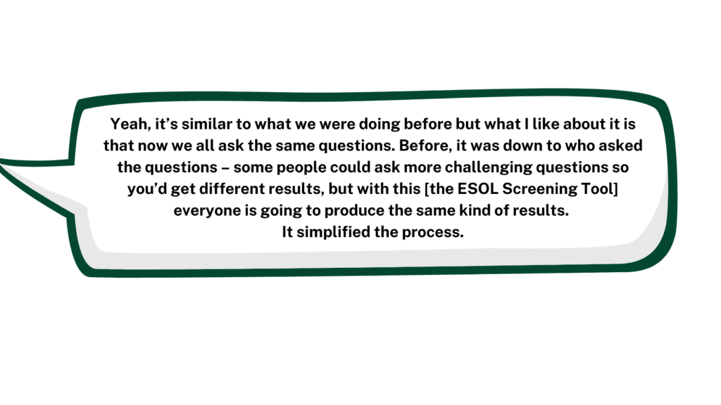 Prison ESOL Screening Tool for Speaking and Listening - The Bell Foundation